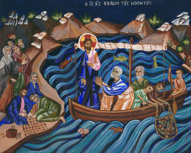 Jesus in the boat | St. Stephen Byzantine Catholic Church